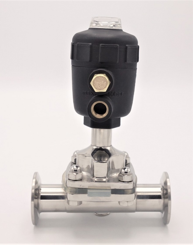 Pneumatically Operated Diaphragm Valve, CLAMP Connection | DN25 ...