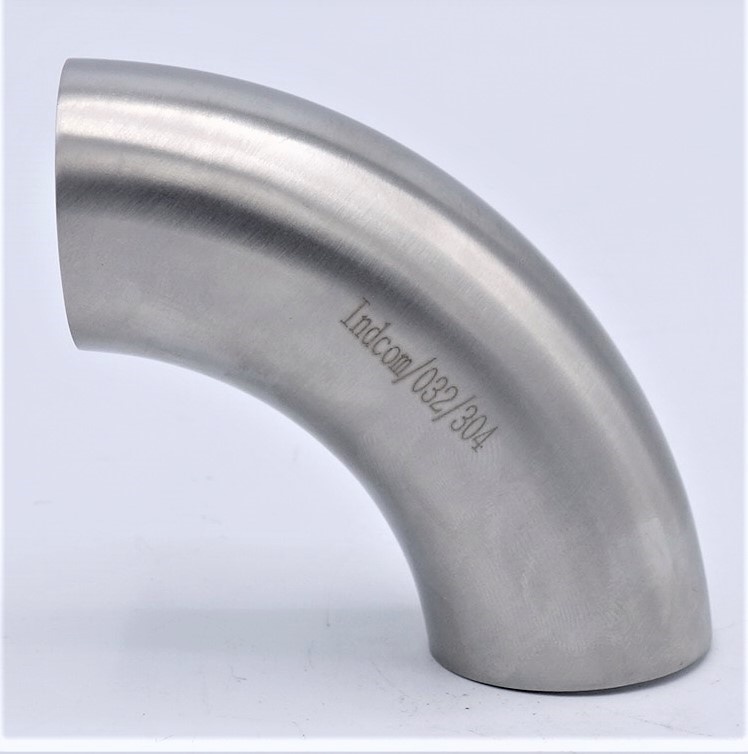 Stainless steel welded elbow 90° | DN32 (34x1,5mm) | IndComcz.com