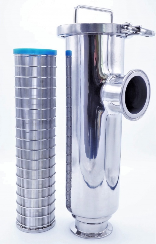 Tubular filter | type C-C, DN65 (K91), filtration slotted sieve 0,8 mm ...